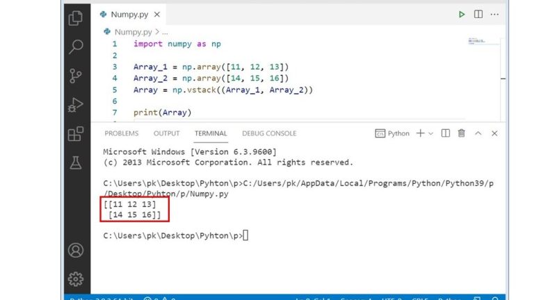 Introduction To Python Numpy Joining Array Codingstreets