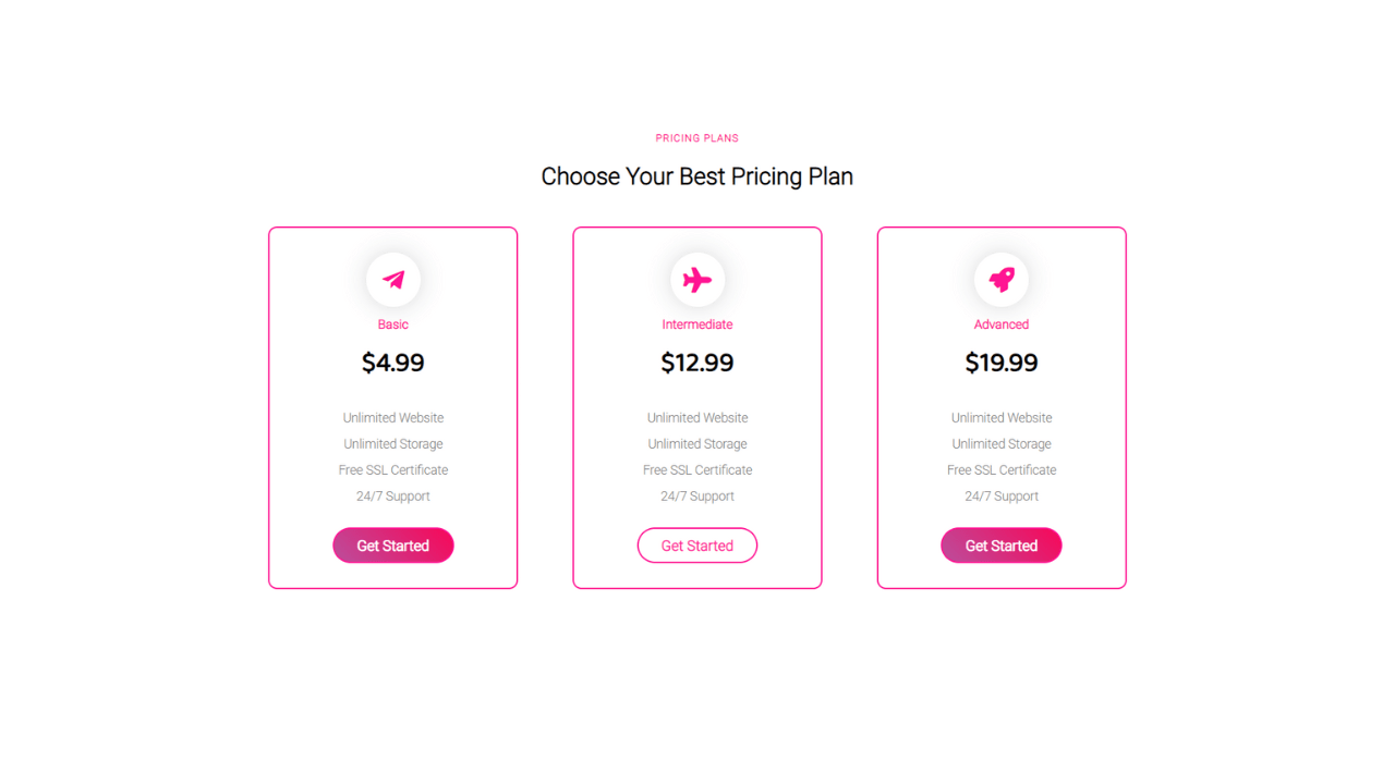 Responsive Pricing Cards using HTML & CSS - Coding Torque » Coding Torque