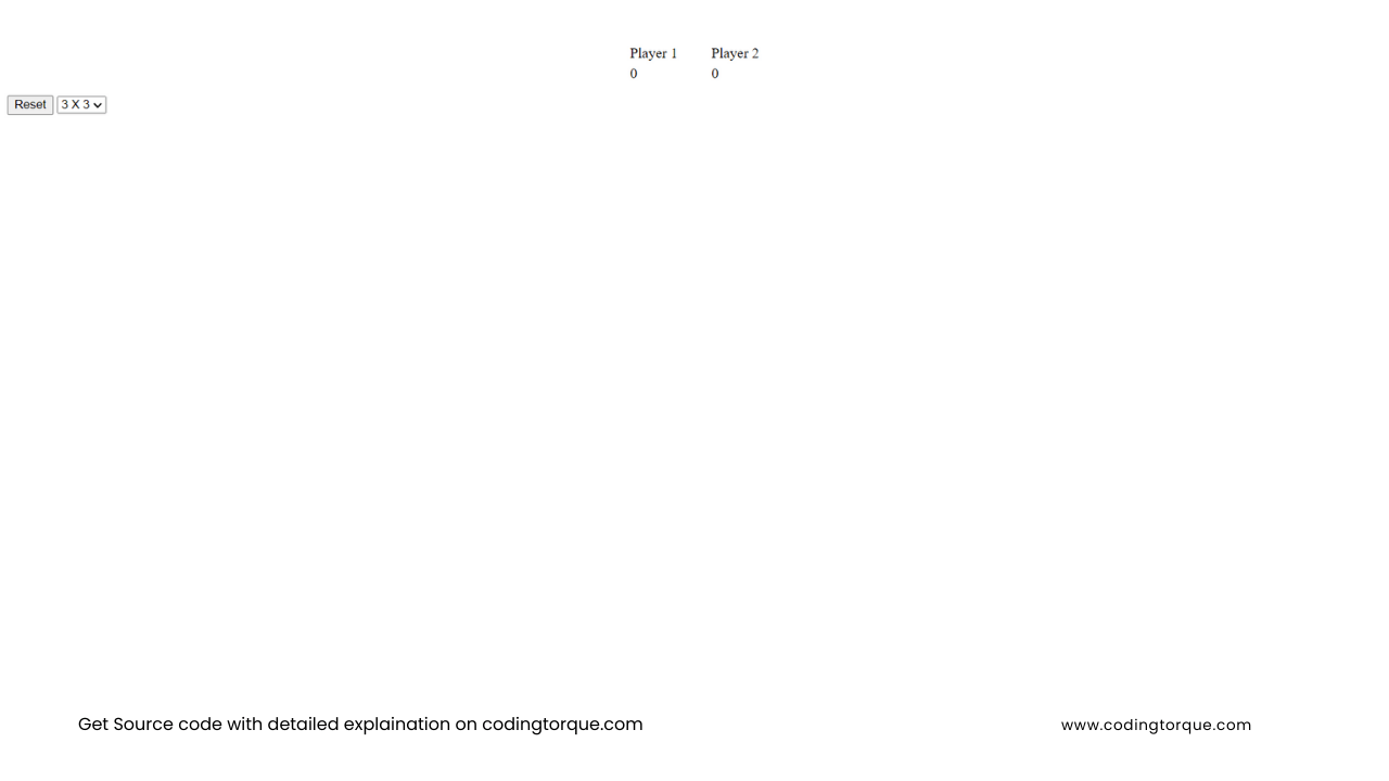 Tic Tac Toe Game Using Html Css And Javascript Coding Torque Coding Torque