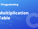 C Program To Generate Multiplication Table Codingtute