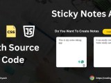 Sticky Notes App Using Html Css And Javascript Source Code