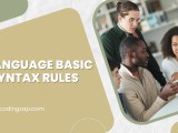 C Language Basic Syntax Rules