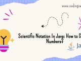 Scientific Notation In Java How To Read And Convert Codingzap