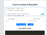 Free Code Formatter Beautifier Online Format Java Python Codingzap