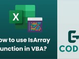 How To Use Isarray Function In Vba Codky