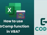 How To Use Strcomp Function In Vba Codky