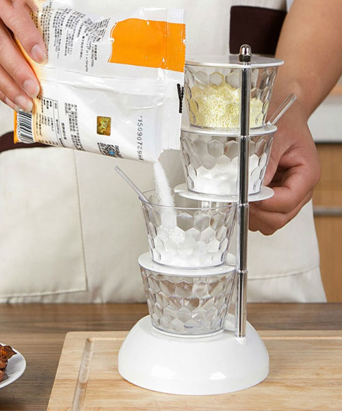 Vertical Rotatable Multi Layer Spice Rack Pakistan, Crystal Spice Rack