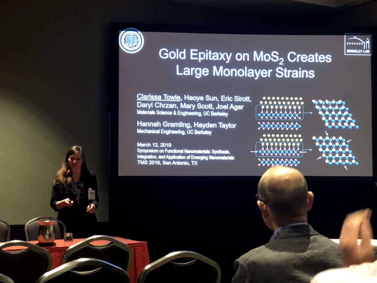 Clarissa presents at TMS Annual Meeting | Ager Research Group