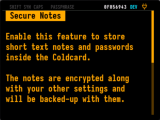 Secure Notes Passwords Coldcard Documentation