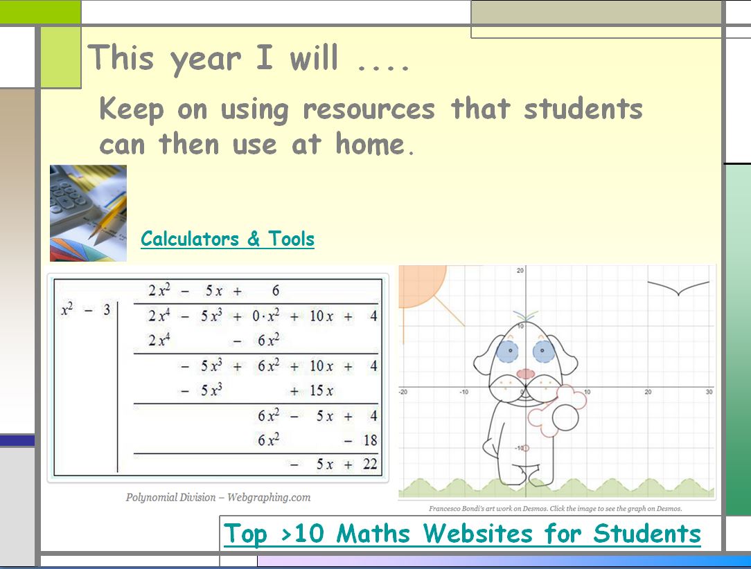 Resources for Students | Mathematics, Learning and Technology