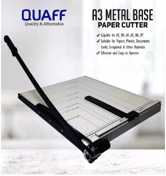 QUAFF Paper Cutter A3 Metal Base（15x18） - Comcard