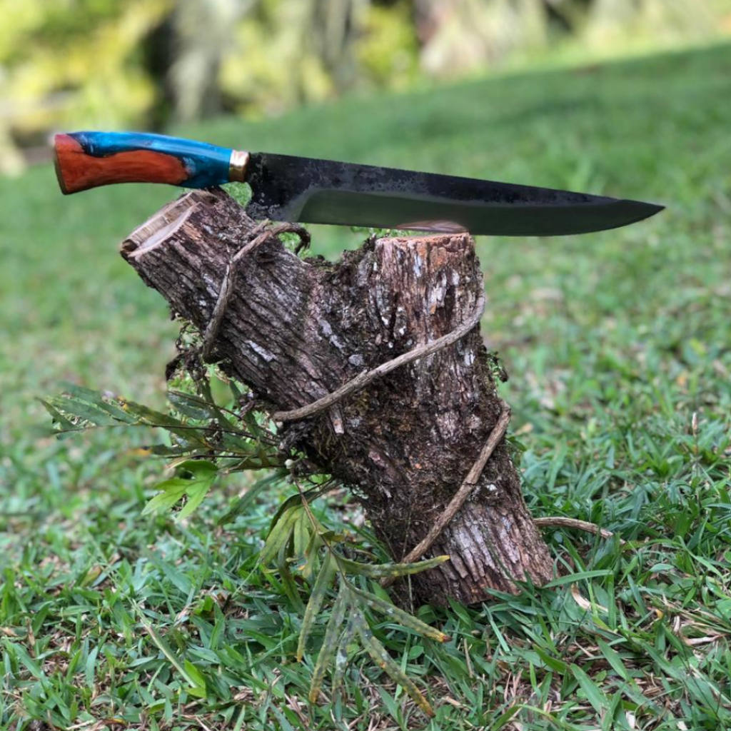 Faca Aço Carbono 5160 10,6P Cabo Resinado - Comerciante De Facas