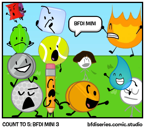 Count To 5 Bfdi Mini 3 Comic Studio