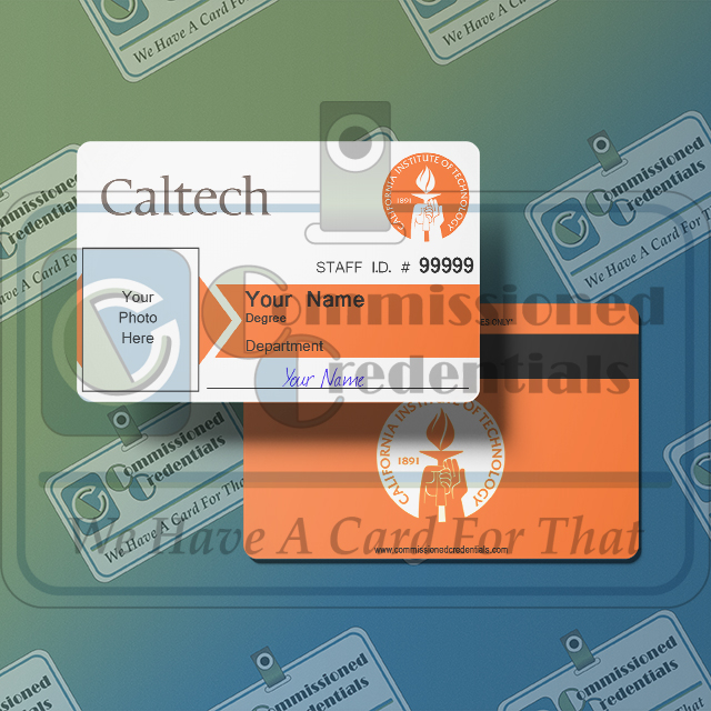 Custom Caltech ID – Commissioned Credentials