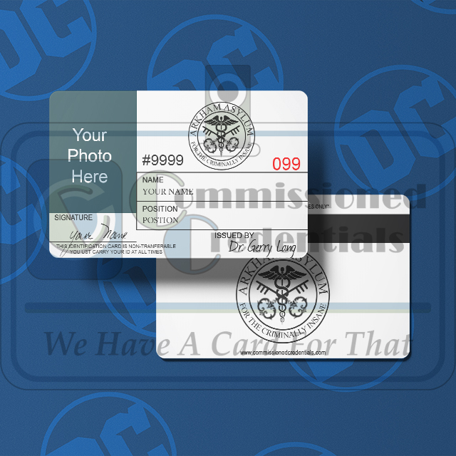Custom Arkham Asylum ID – Commissioned Credentials