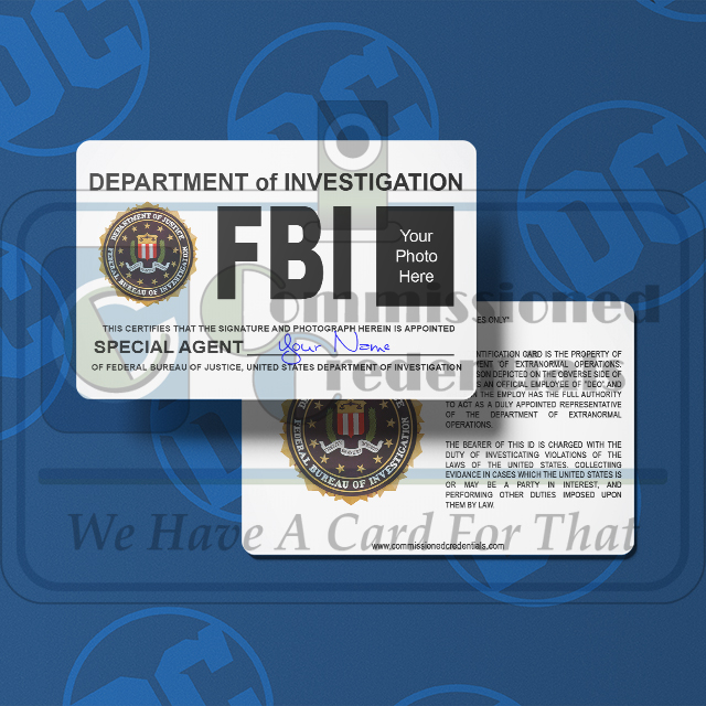Custom FBI ID (Supergirl) – Commissioned Credentials