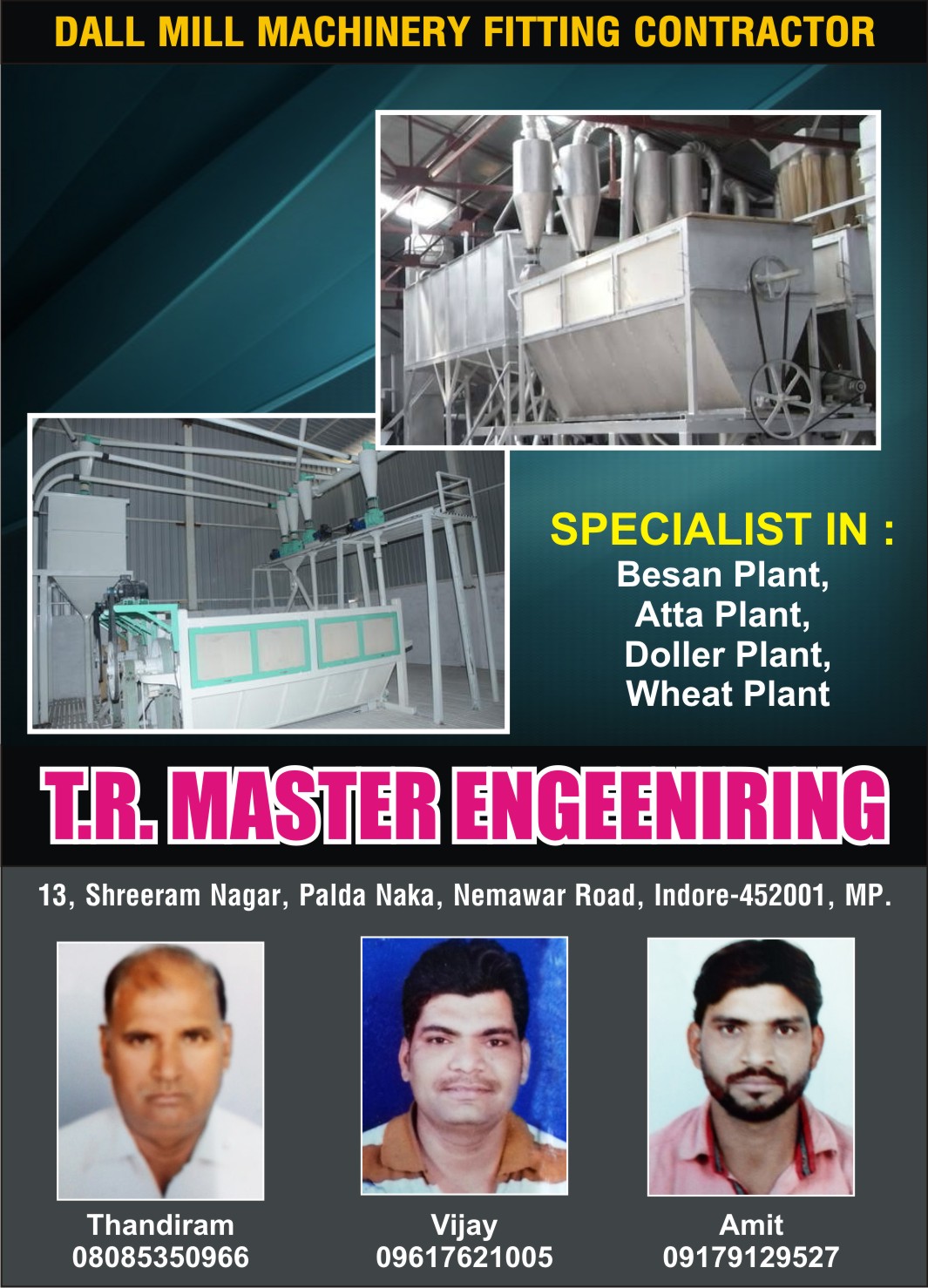 T.R Master Engineering » Specialist in Besan Plant, Atta Plant, Doller ...
