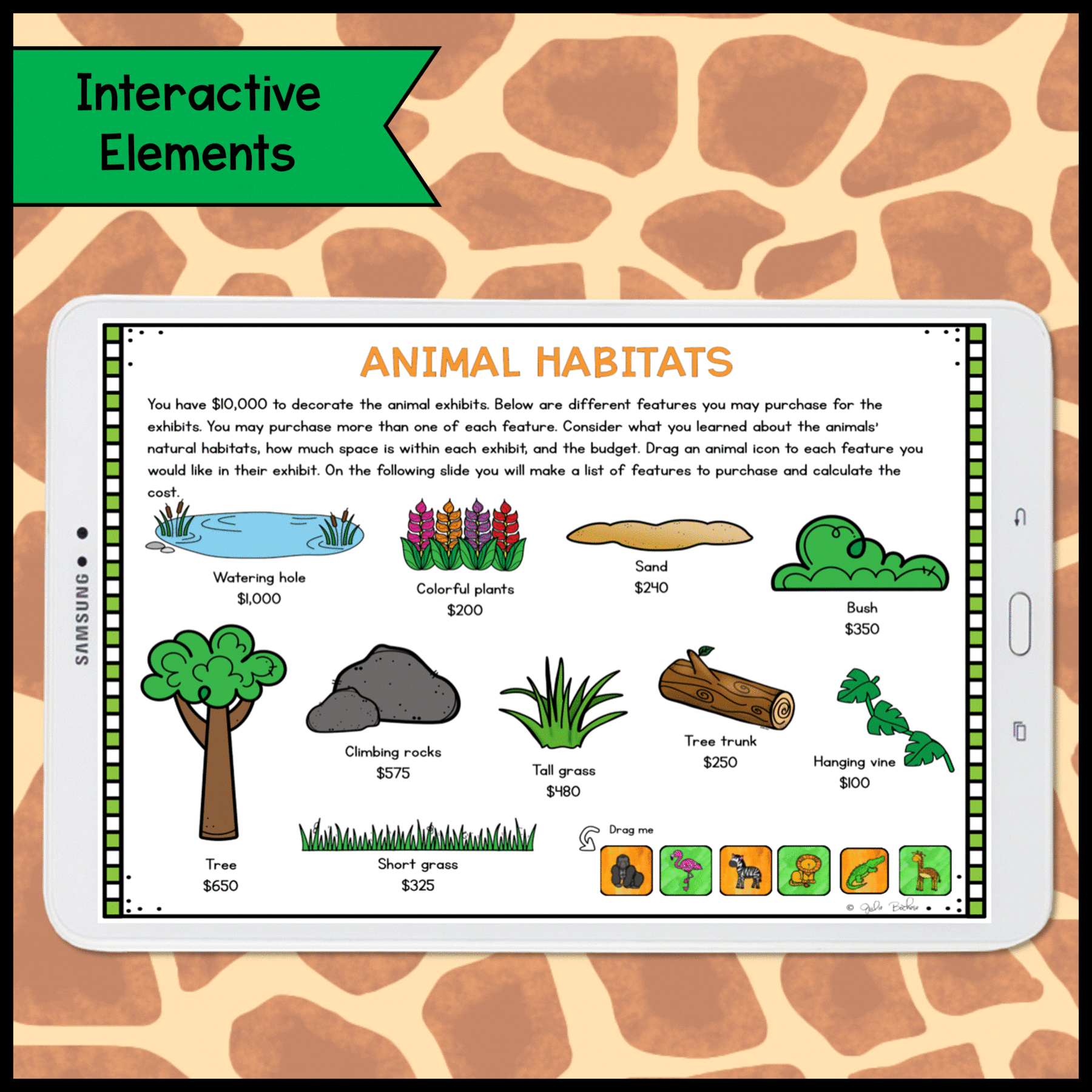 4th Grade Build a Zoo Project Learning | Common Core Kingdom