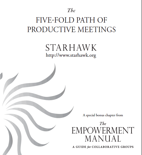 The Five Fold Path of Productive Meetings - The Commons