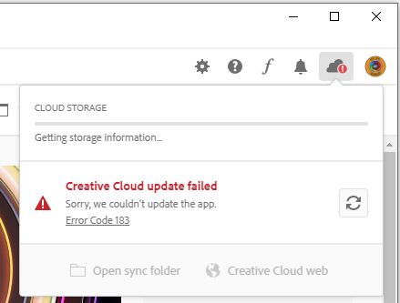 Solved Creative Cloud Update Error 183 On Windows 10 Adobe Product
