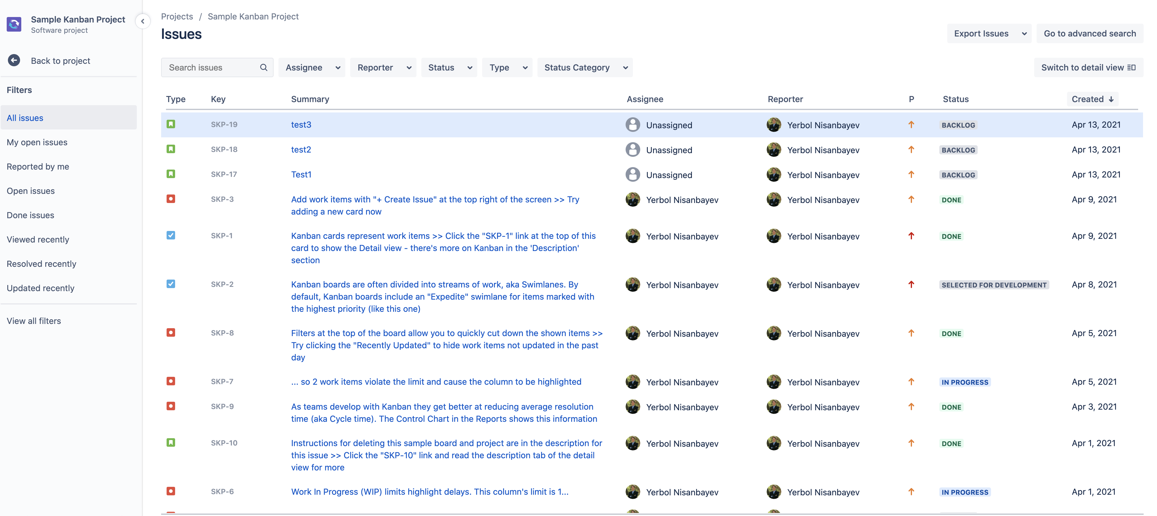 Update Issues Right From The List View In The Issue Navigator