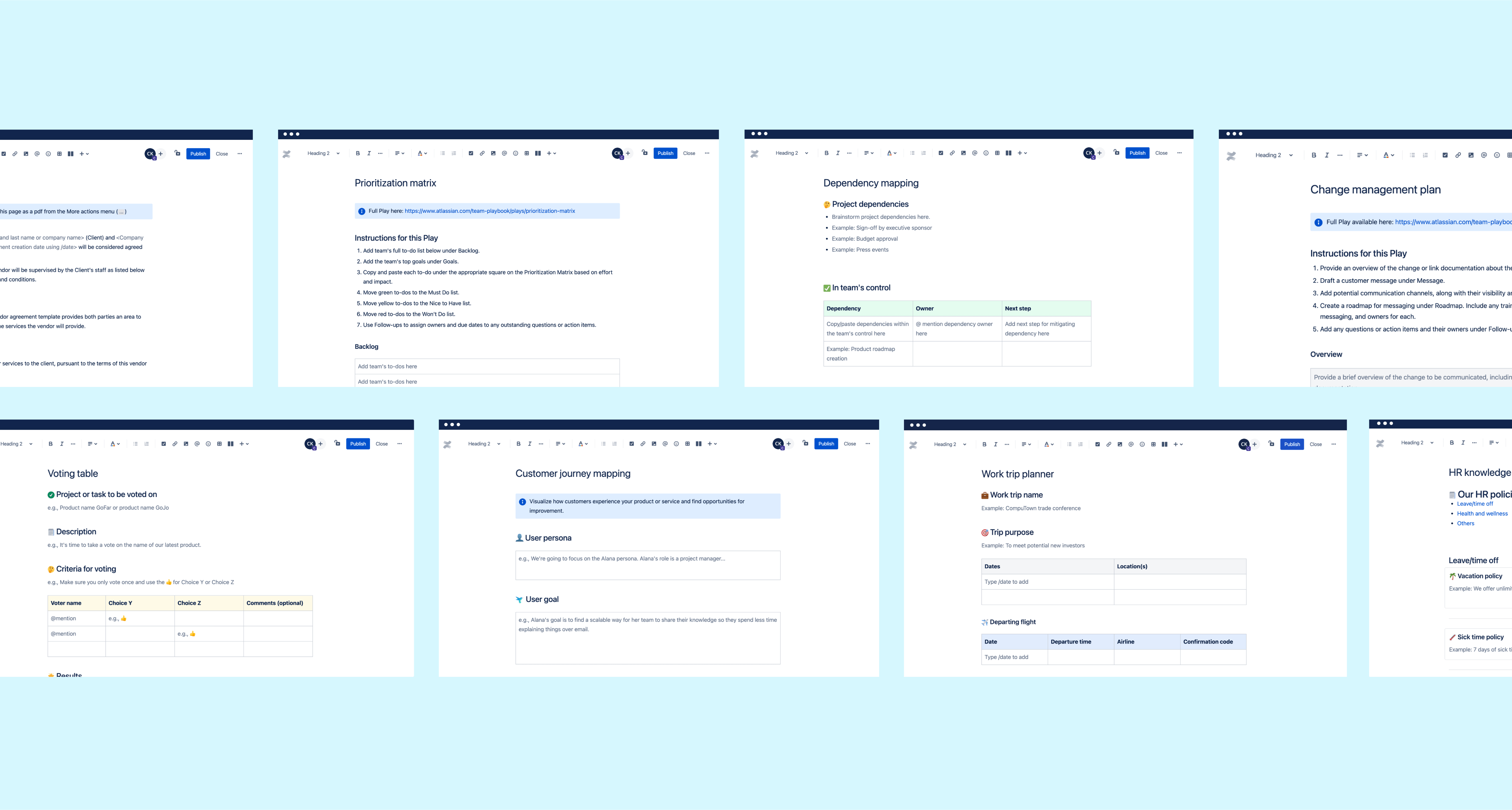 10 New Confluence Templates