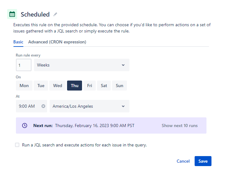 Solved How Can I Schedule A Jira Automation For Every 3 H