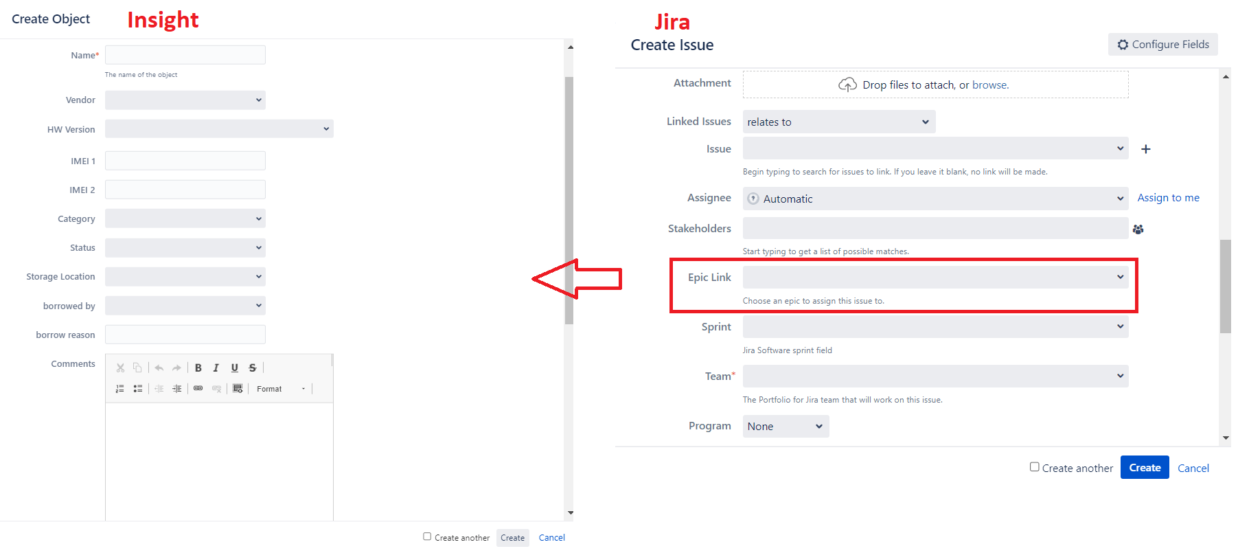 Link Jira Epics To Insight