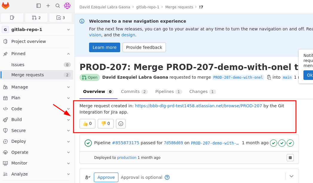Recommended Gitlab Integration Plugin