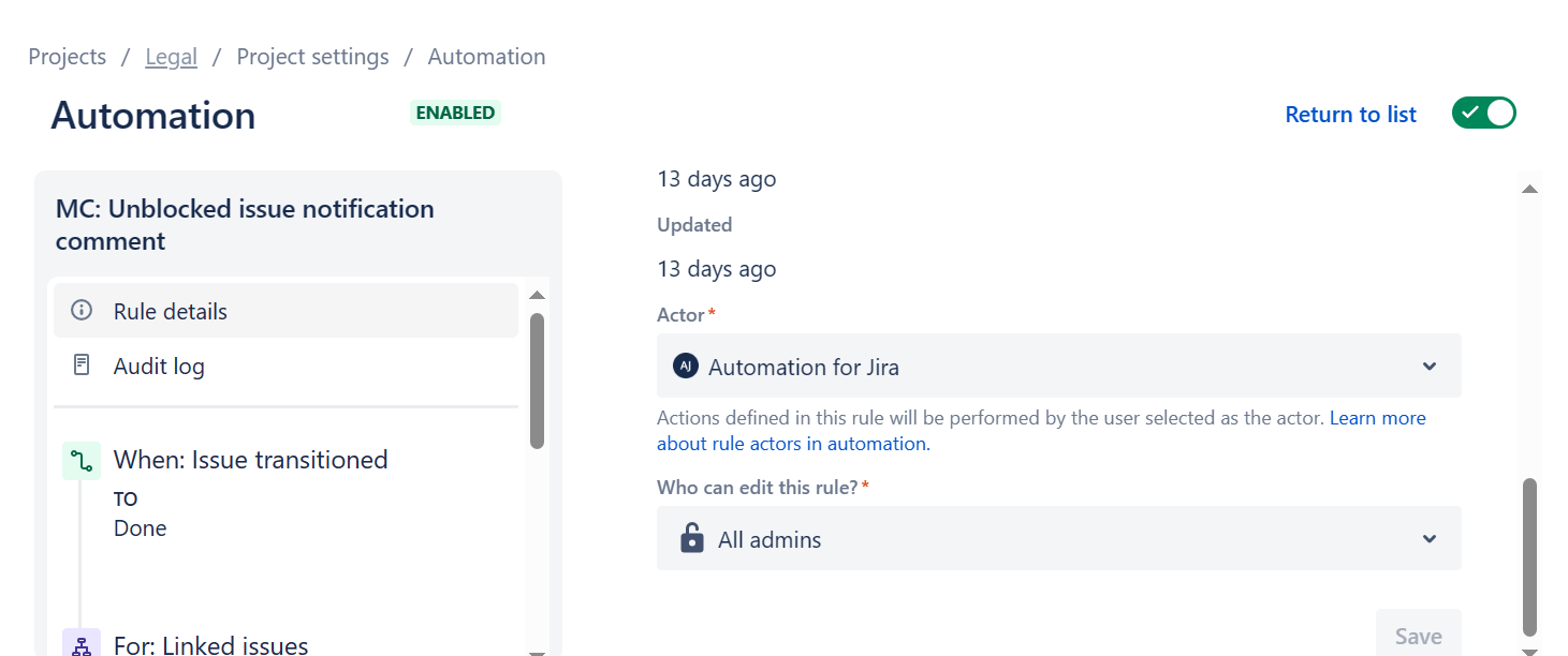Solved Automation For Transition Issue Not Working