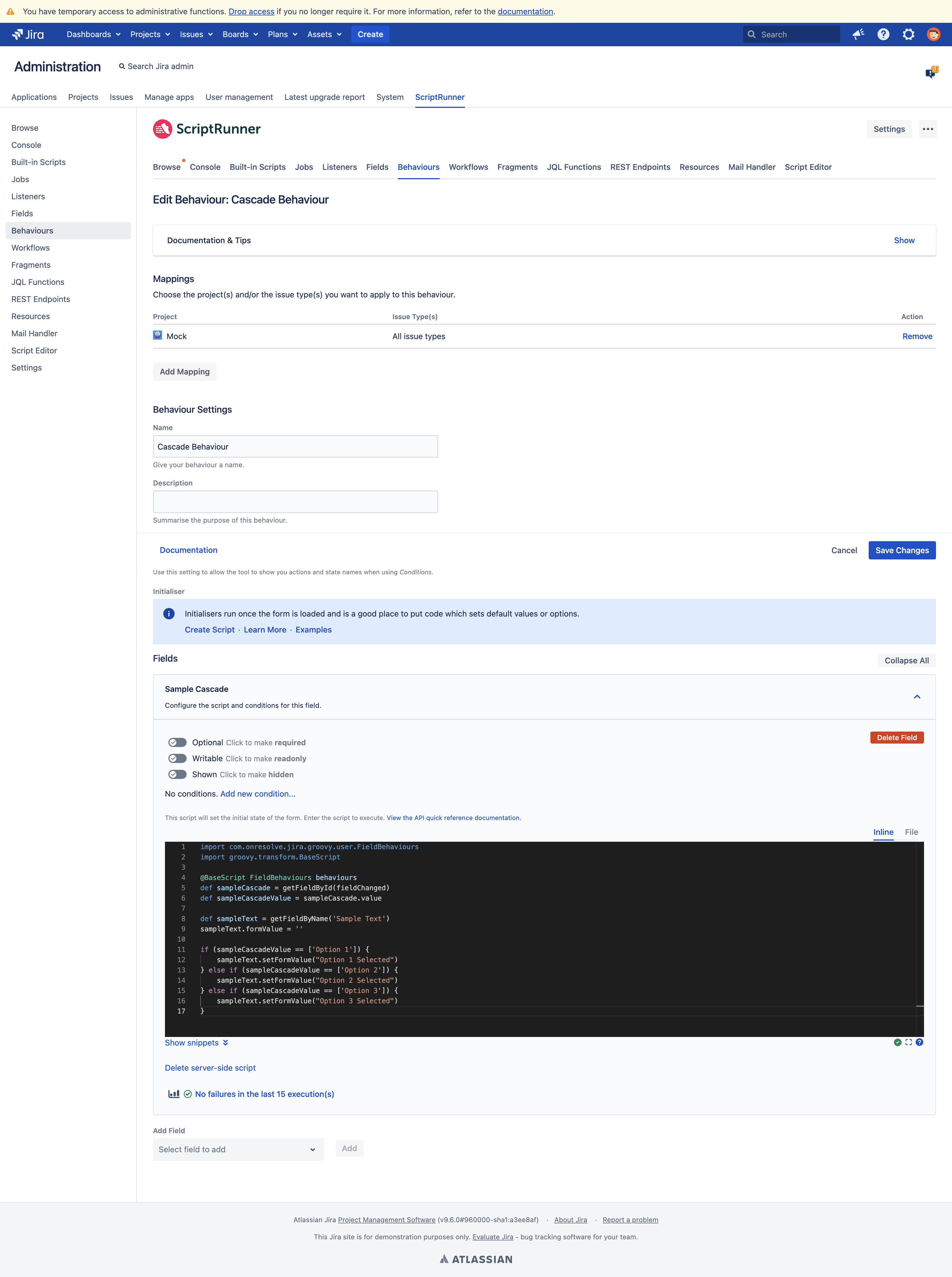 Solved Scriptrunner Behaviour Om A Cascading Select List