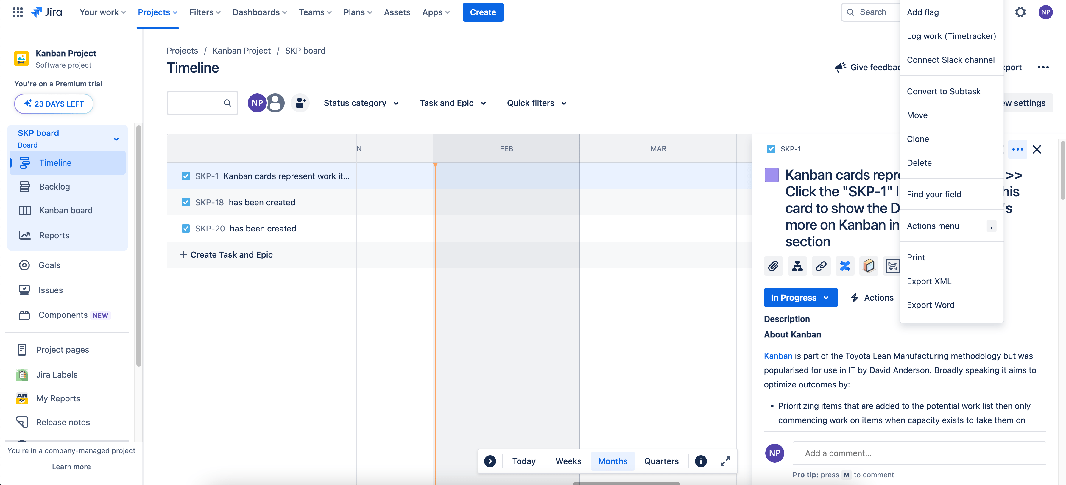 Solved Issue Context 3 Dot Menu Configuration