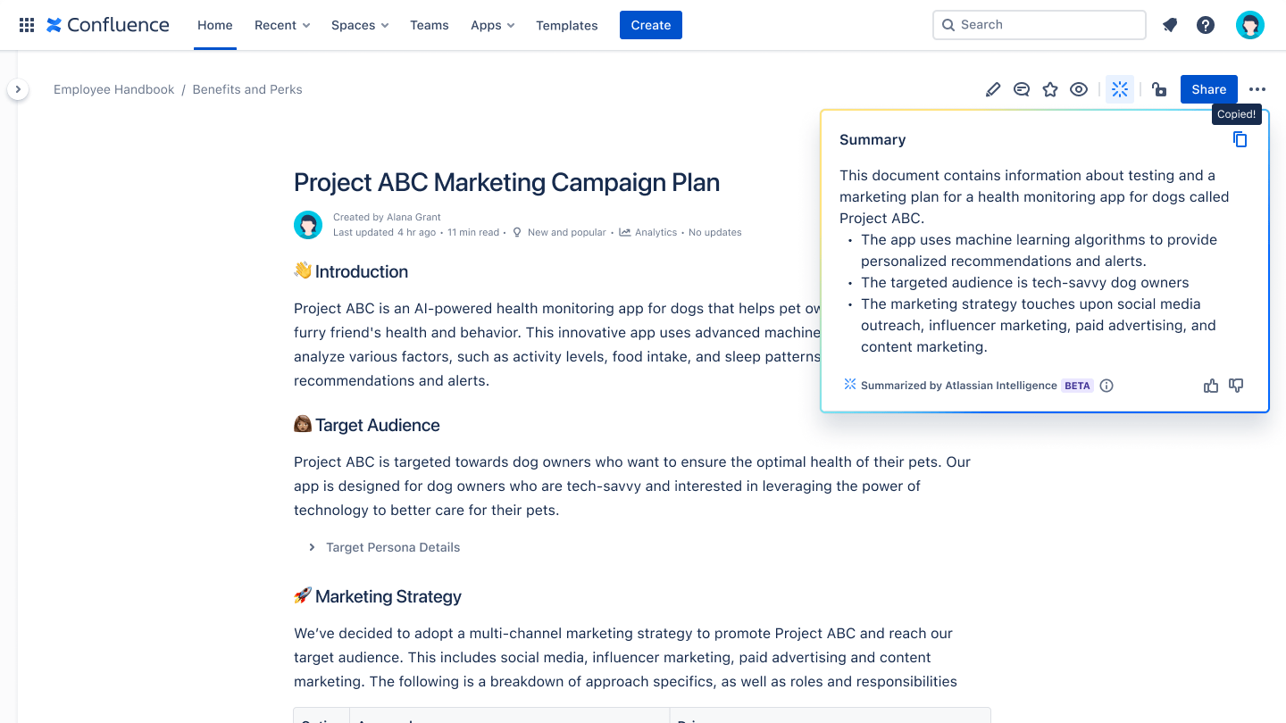 рџ Feature Spotlight Atlassian Ai In Confluence Atlassian Community