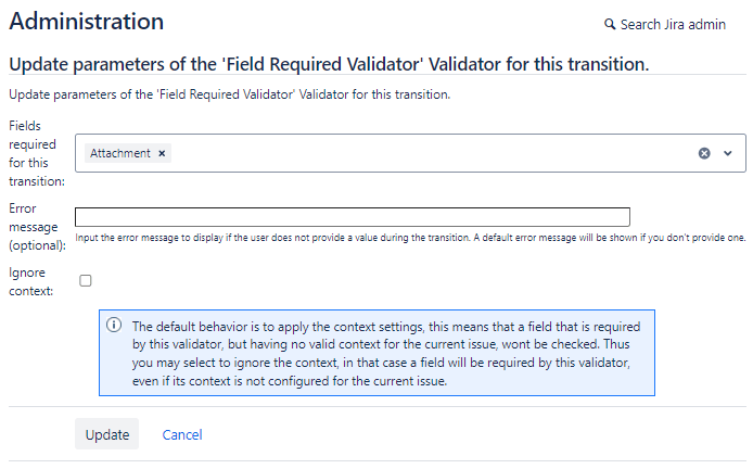 Solved Attachment Requirement Validator