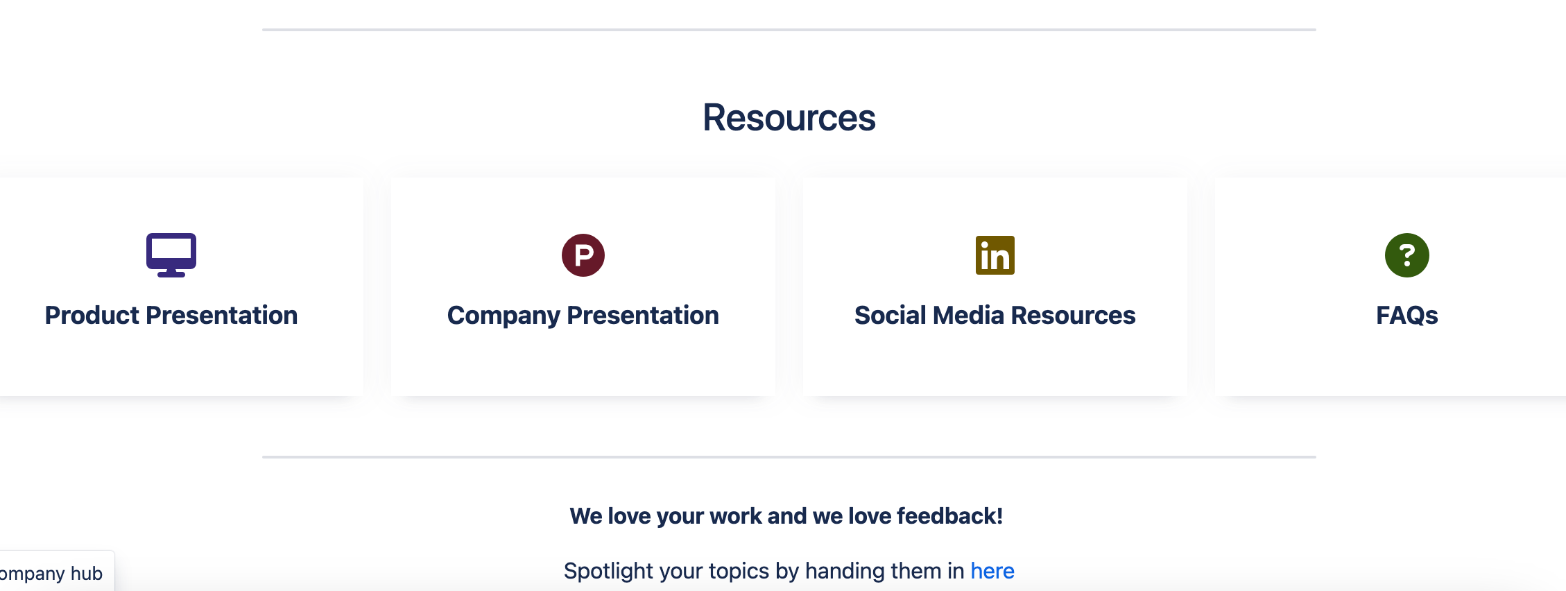 Personio Confluence Company Hub