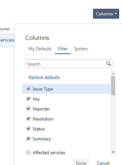 Solved Changing Columns In Filter Subscription Jira Cloud