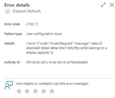 Solved Error Code 2108 Data Factory Microsoft Fabric Community