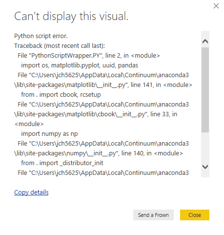 Can T Display Visual Python Microsoft Fabric Community