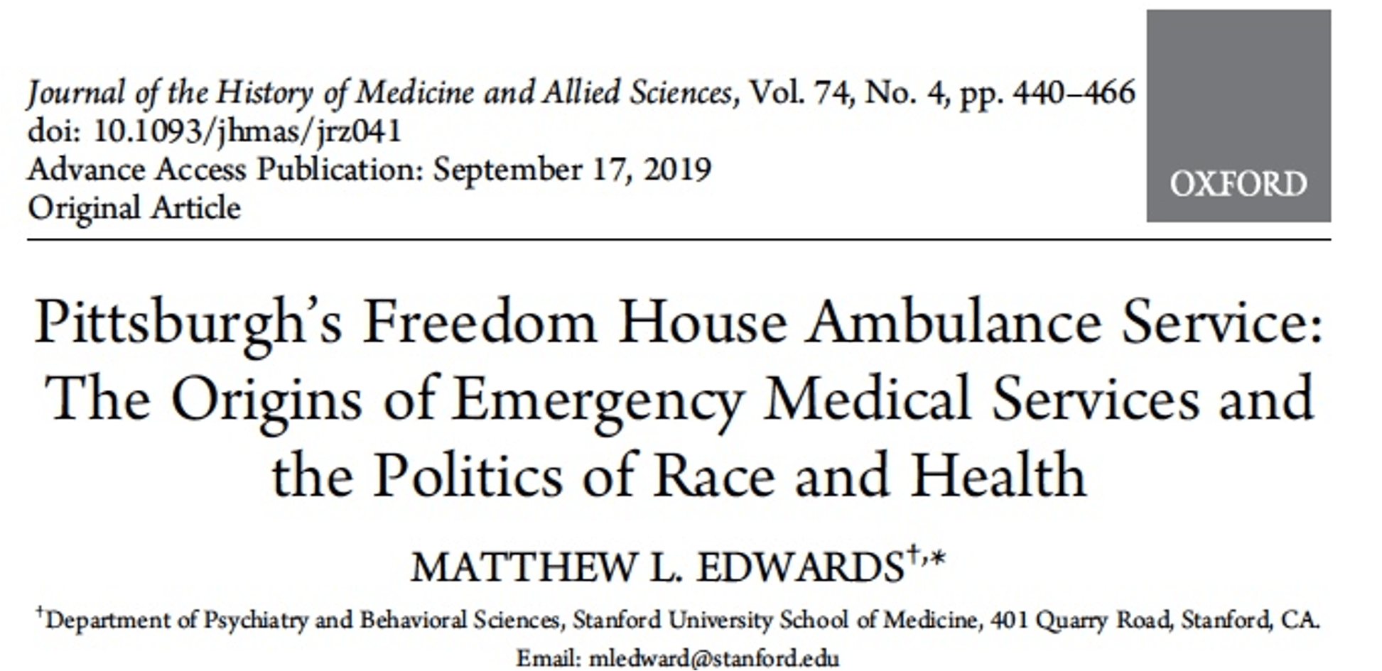 Freedom House: The 1st United States Paramedics and the birth of ...