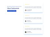 Testimonials Tailwindcss Component Componentland