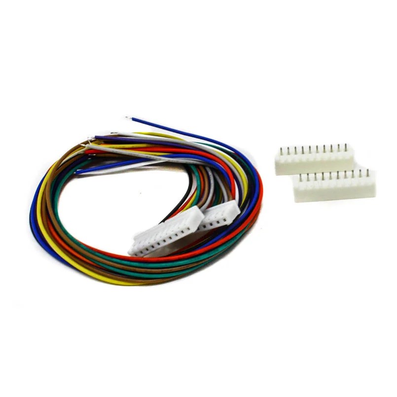 10 Pin JST XH Relimate Connector (RMC) Male-Female Pair With Wire/Cable ...