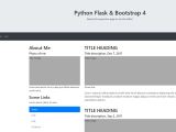 Bootstrap 4 For Python Flask Compucademy