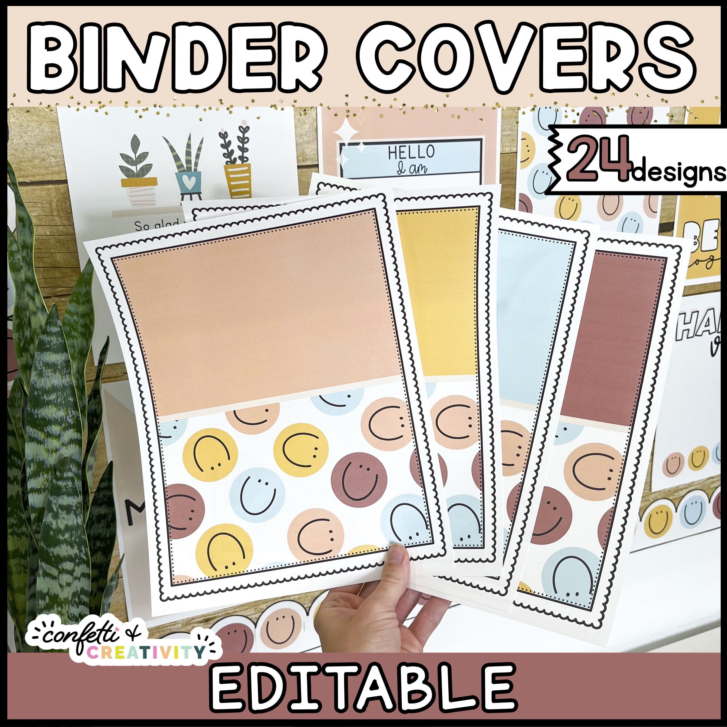 Modern Neutral Binder Covers | Confetti & Creativity