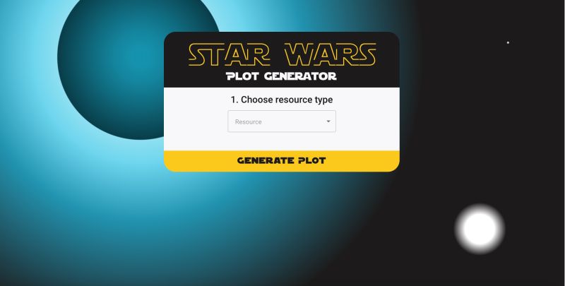 Github Confidenceiskey Plot Generator Star Wars Plot Generator - Creative City Art - High Resolution