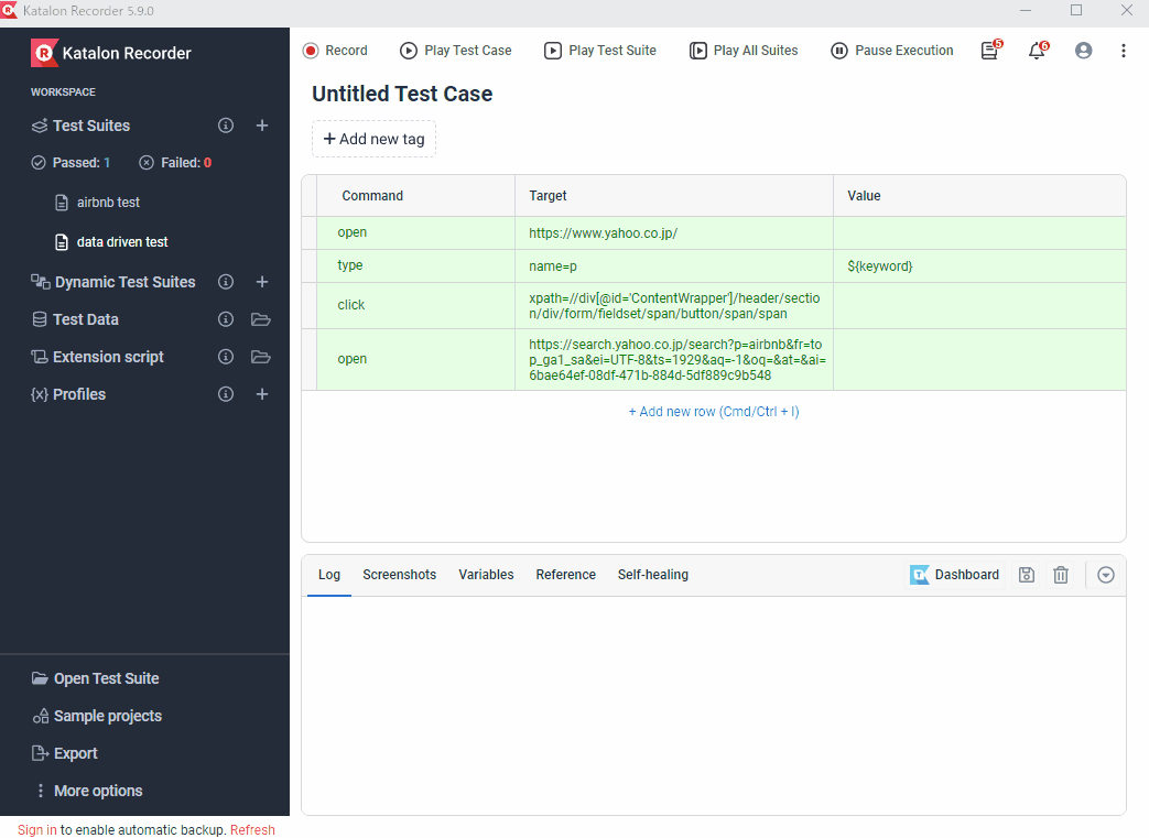 Katalon Recorder (Selenium tests generator)でブラウザテスト自動化する（データ駆動テスト ...