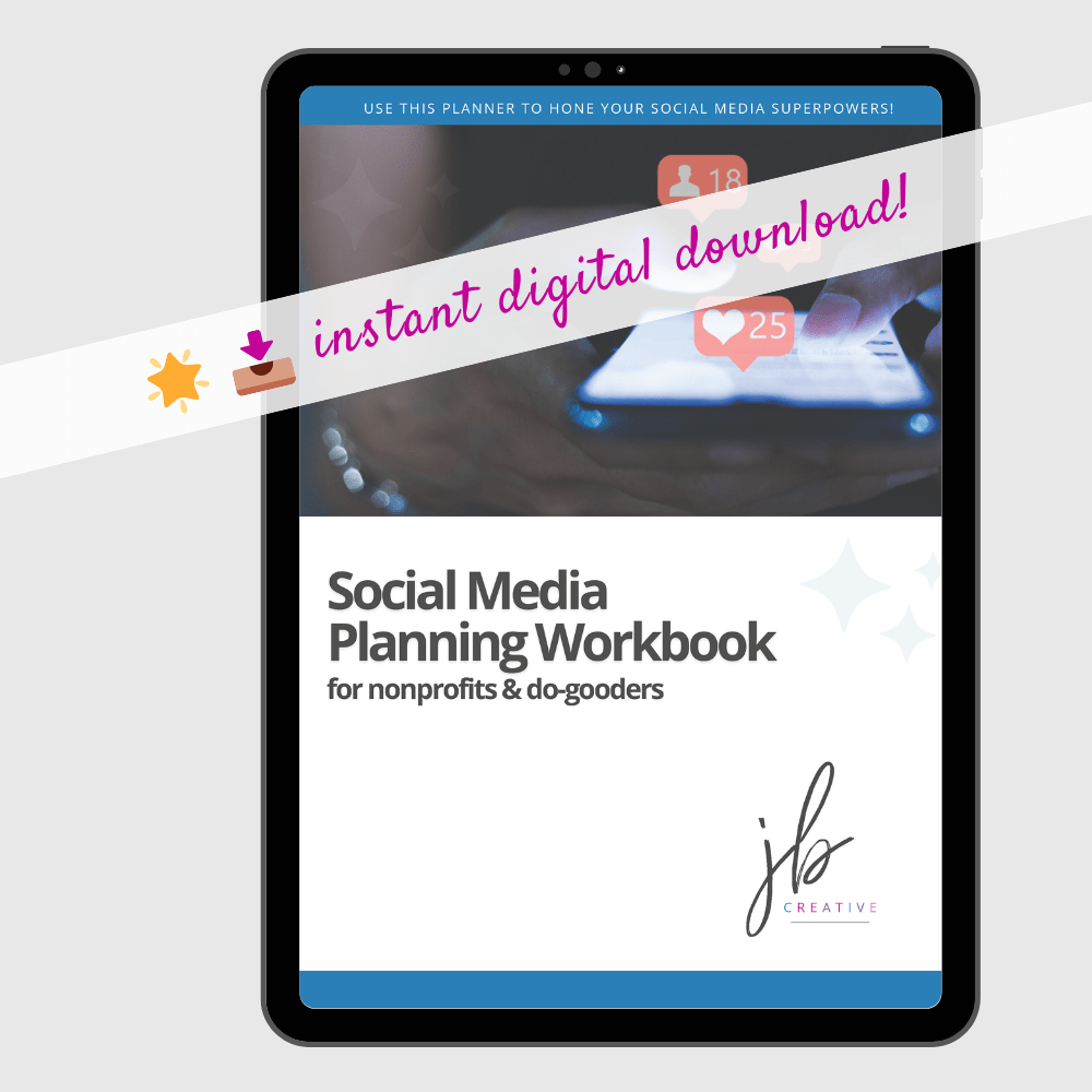 DIGITAL Social Media Planning Workbook | Jennifer Barrett Creative