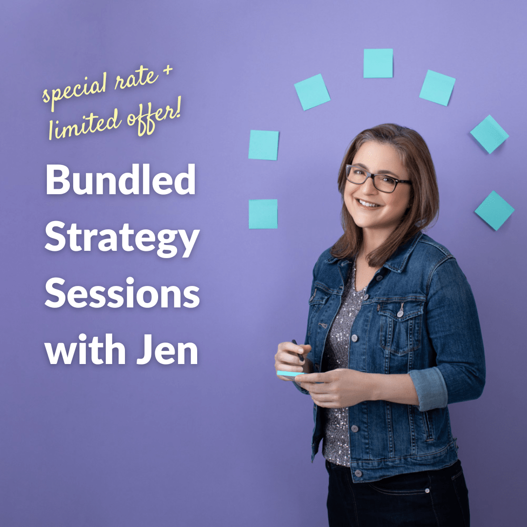 BUNDLED Strategy Sessions with Jen | Jennifer Barrett Creative
