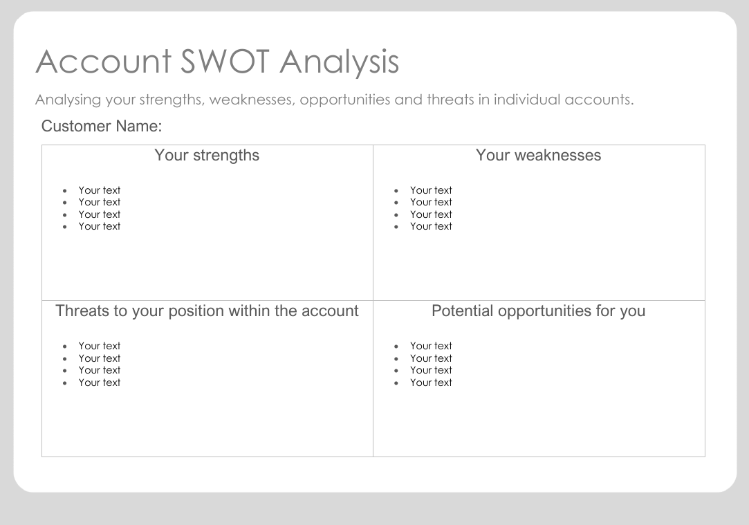Account Plan Template Pack - Contemsa