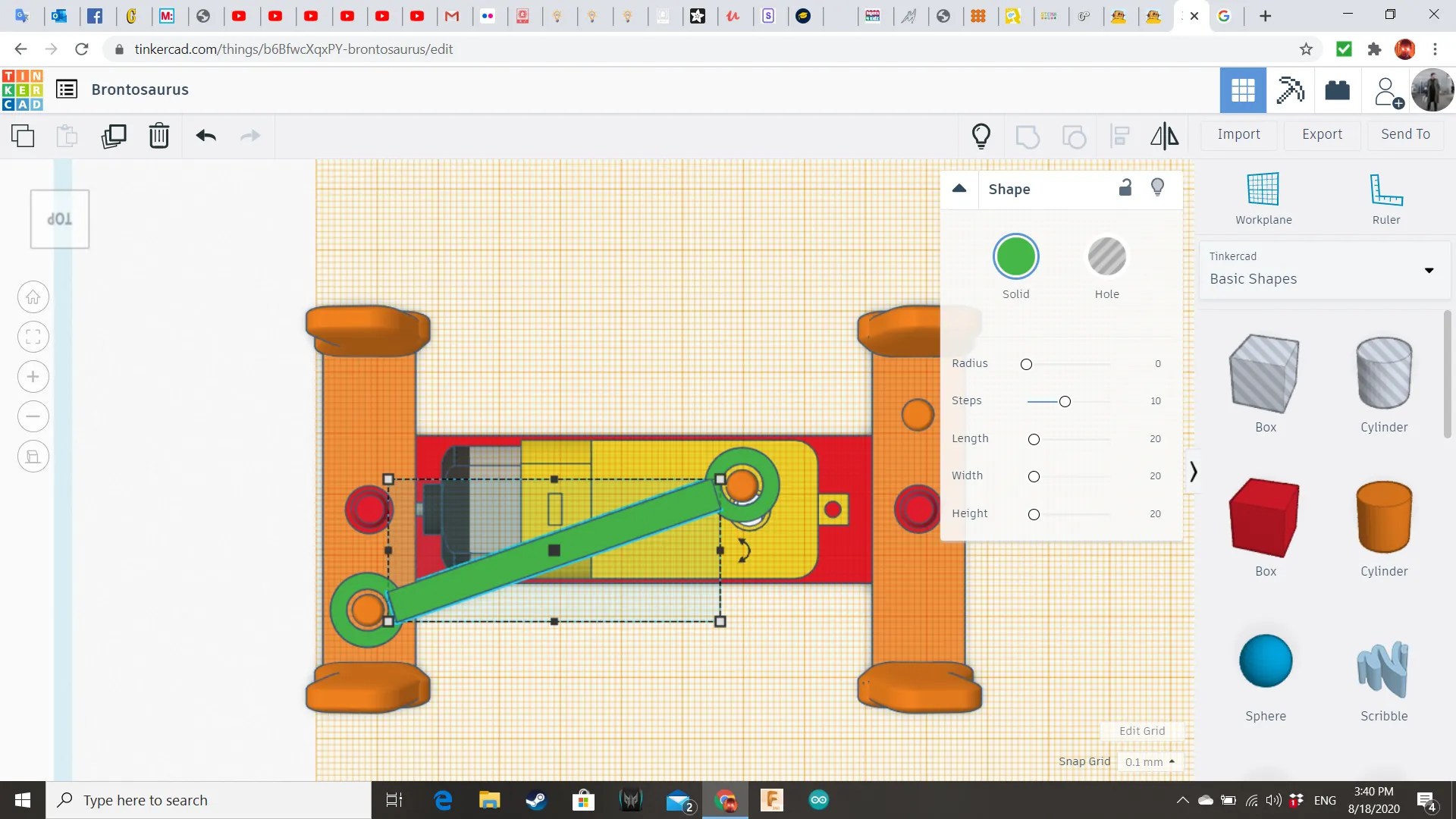 Tinkercad Robotics For School Create Two Walking Machines 27 Steps