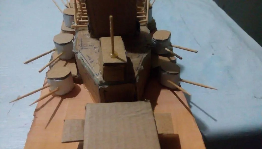 Cardboard Model Battleship Hms Prince Of Wales 19 Steps Instructables